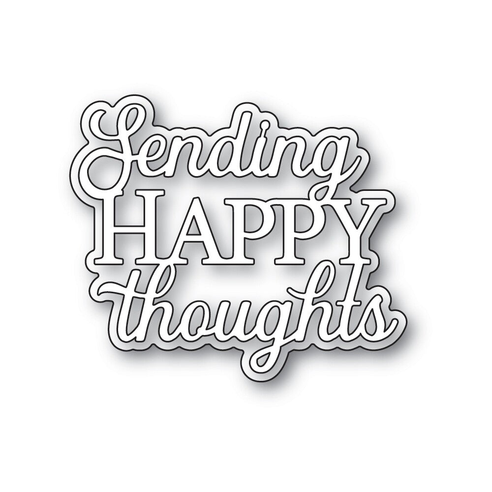 Memory Box Everyday Sentiments - Sending Happy Thoughts craft die ...